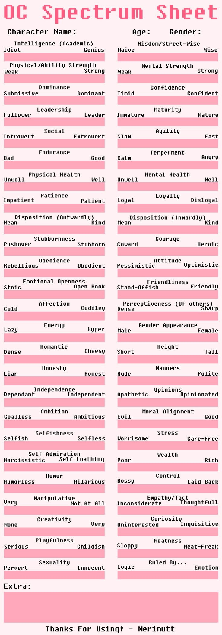 OC Spectrum Sheet - ibisPaint