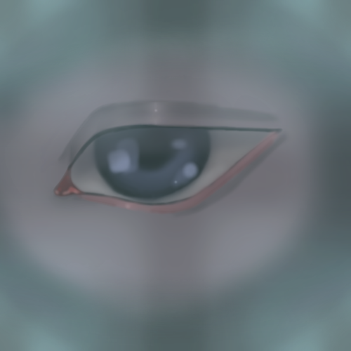 My eye is looking thru the windows light - ibisPaint