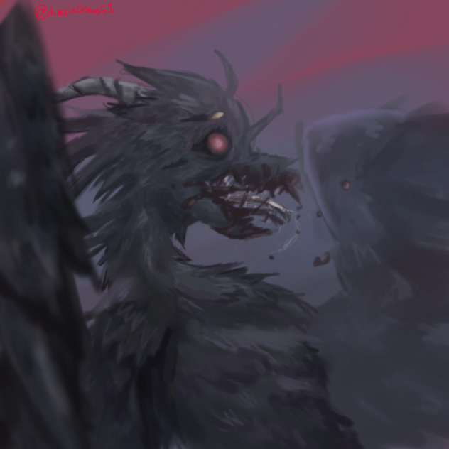 Raven's Agony call - ibisPaint