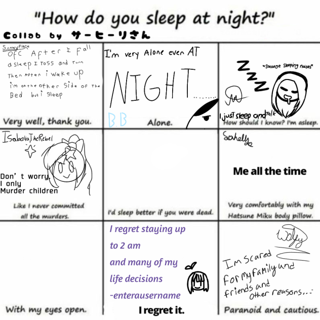 How you sleep at night - ibisPaint