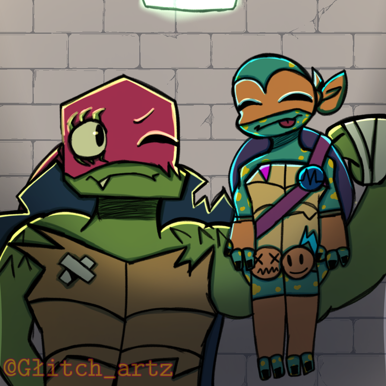 Mikey and raph fanart - ibisPaint