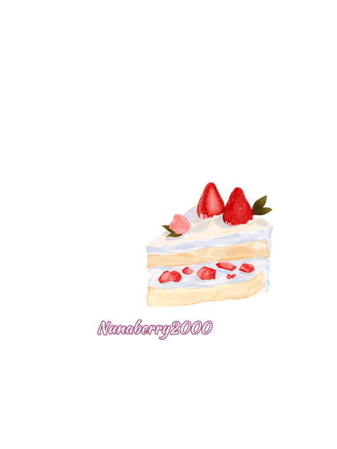 Strawberry cake(thanks mmumechii) - ibisPaint