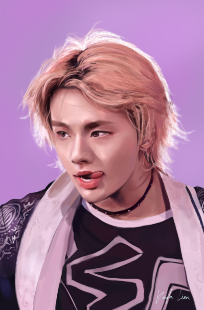 Practice Portrait #3 (Hyunjin) - ibisPaint