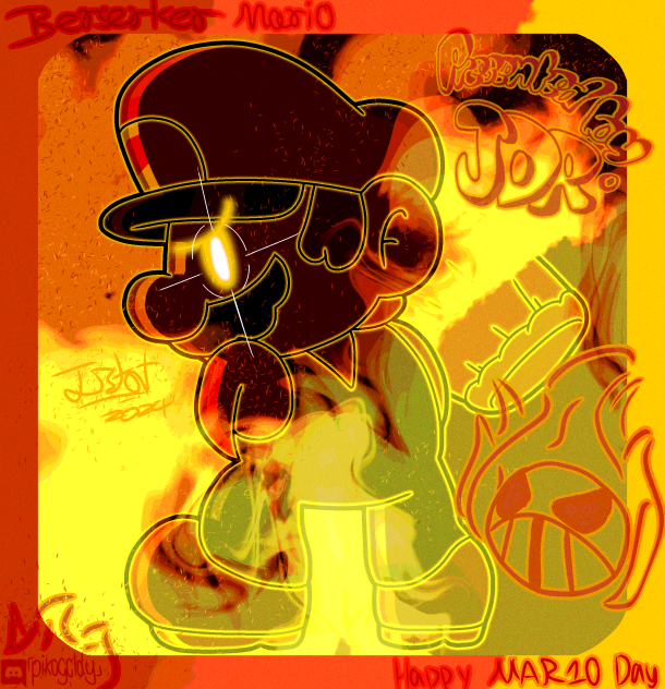 Berserker Mario. - ibisPaint