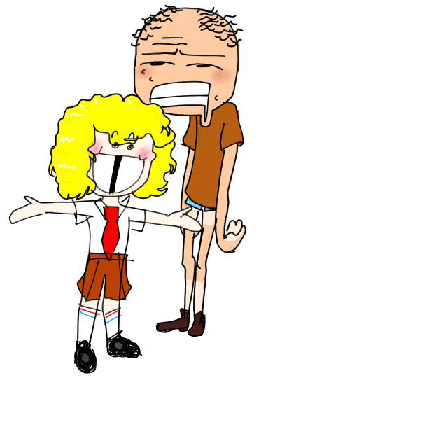 Humanized SpongeBob and squidward - ibisPaint