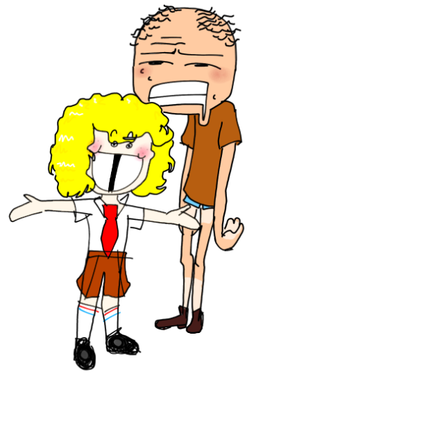 Humanized SpongeBob and squidward - ibisPaint
