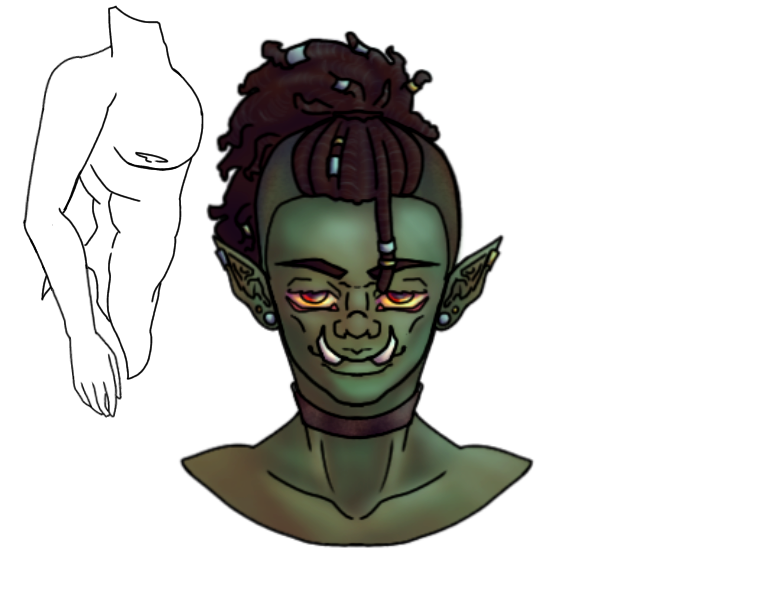 rando side practice + orc guy - ibisPaint