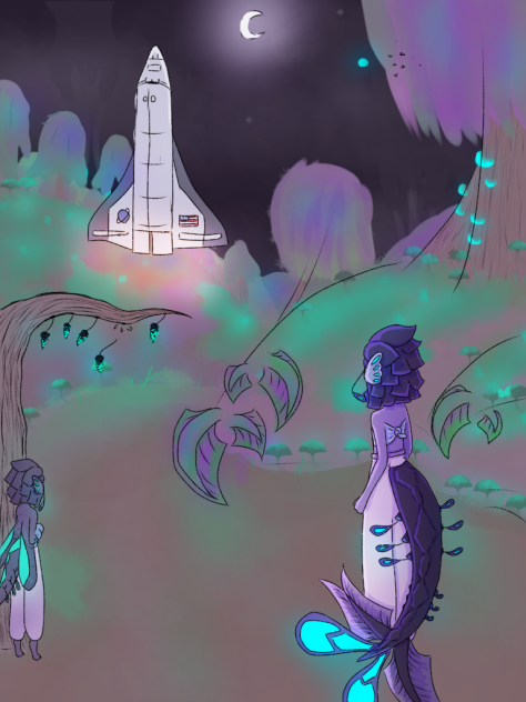 Alien planet (half done) - ibisPaint