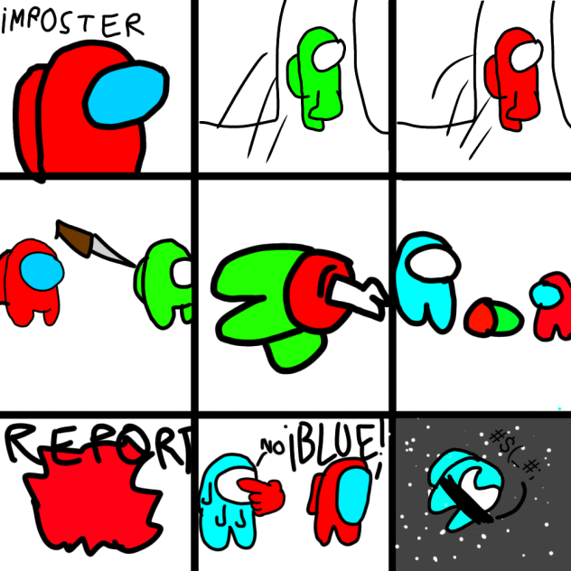 among us comic - ibisPaint