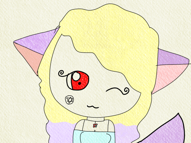 cute little evil kitten - ibisPaint