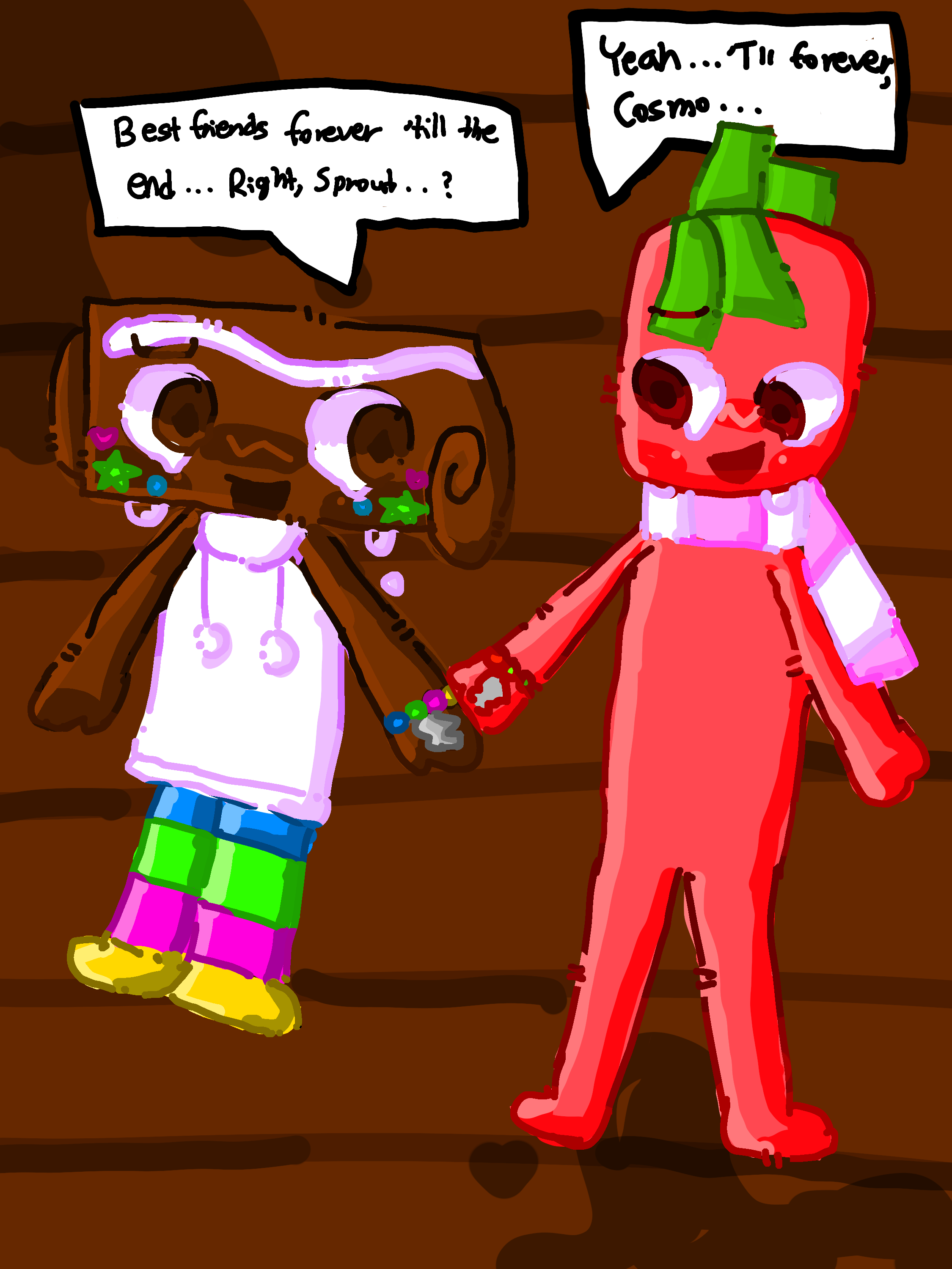 Sad story of Cosmo and Sprout😥 - ibisPaint
