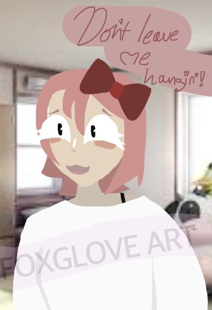 Sayori hanging around - ibisPaint