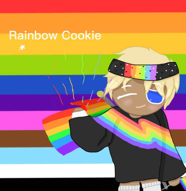 Rainbow Cookie - ibisPaint