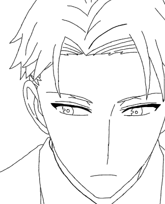 Tracing Loid Forger from SpyxFamily - ibisPaint