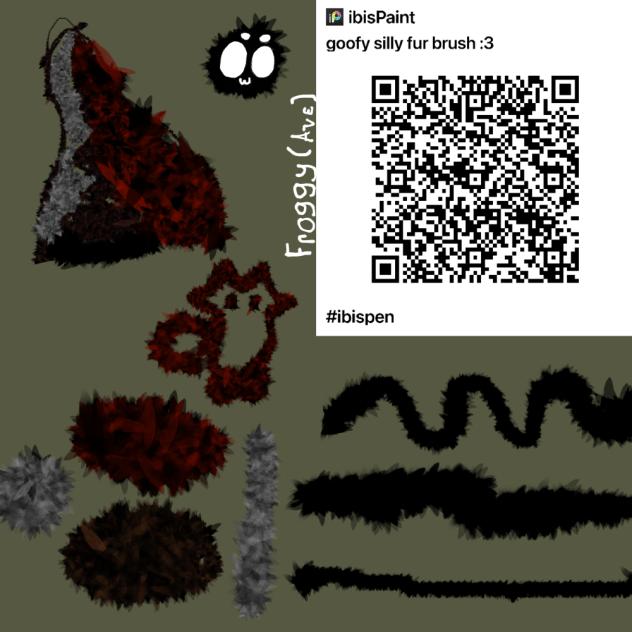 silly goofy fur brush - ibisPaint