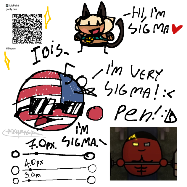 QR code. Ibis Pen - ibisPaint