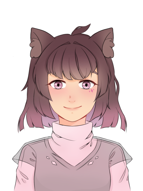 Pink cat - ibisPaint