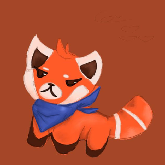 Red panda - ibisPaint