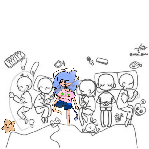 Sleepover Collab - ibisPaint