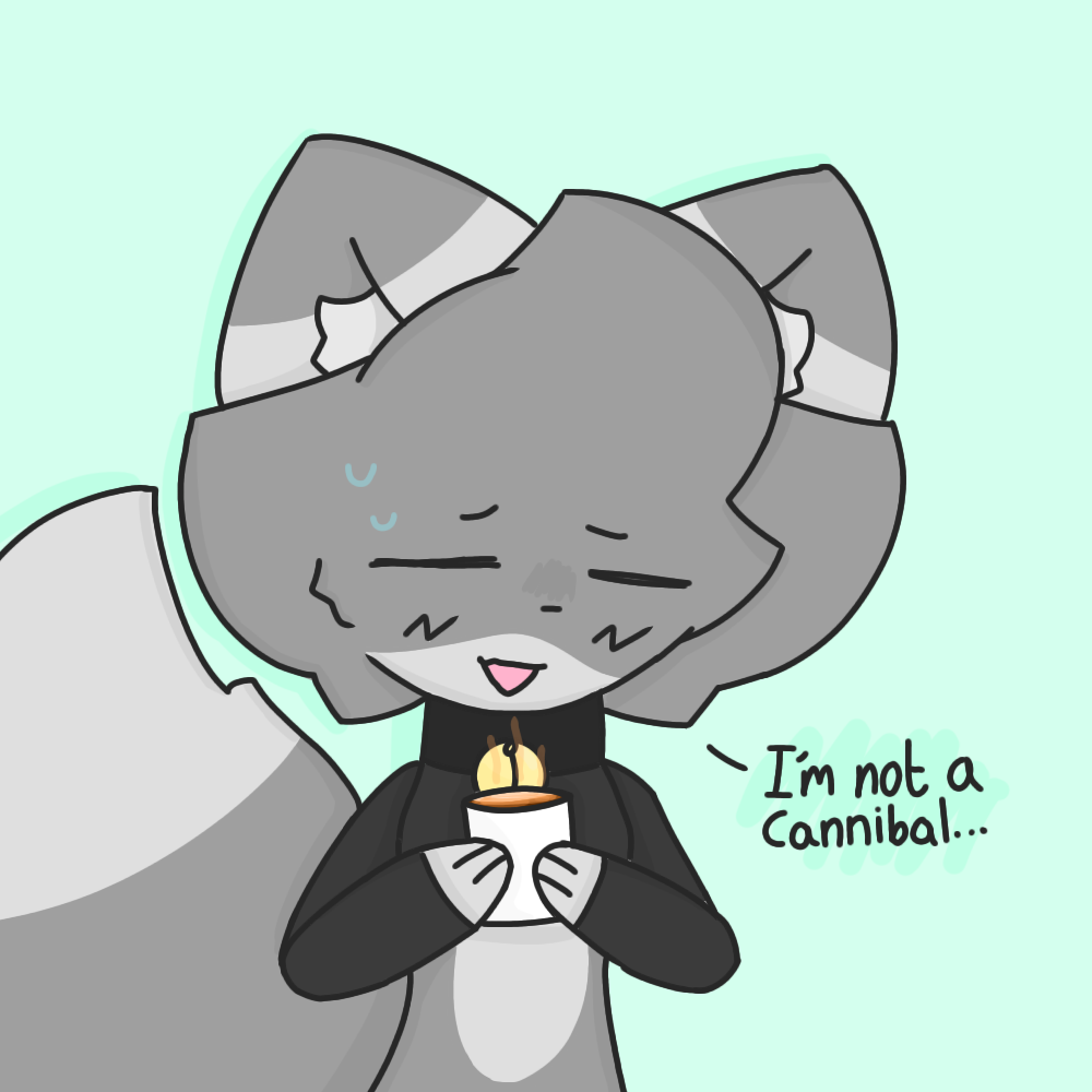 mocha drinking mocha - ibisPaint