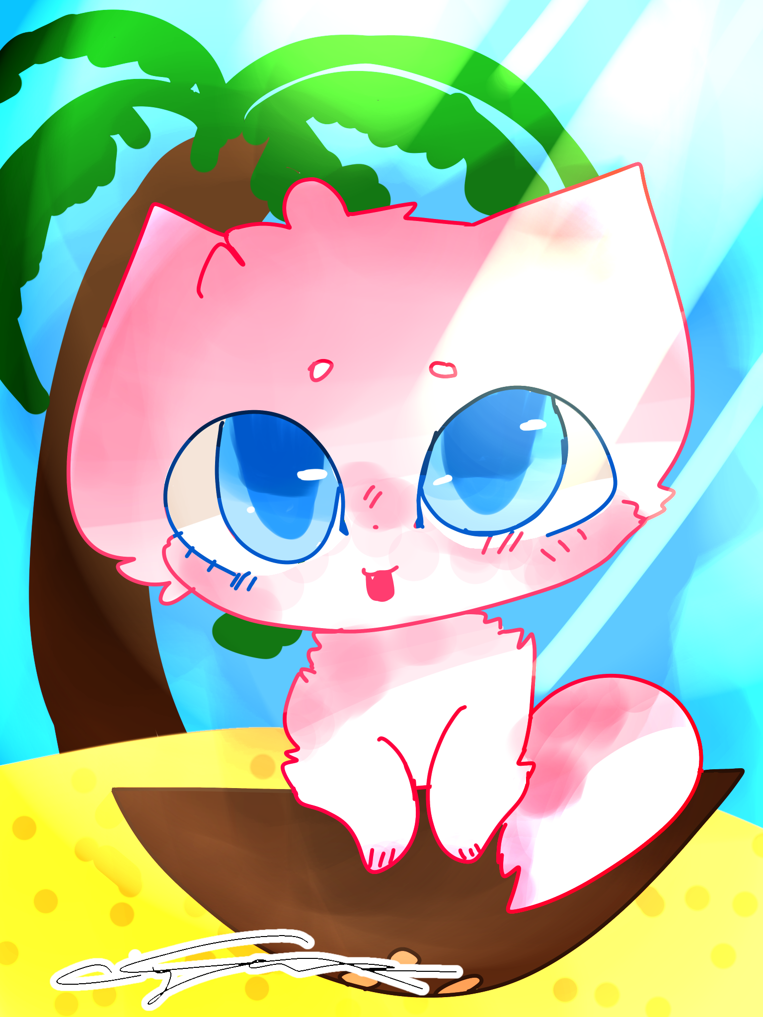 Coconut Kitty - ibisPaint