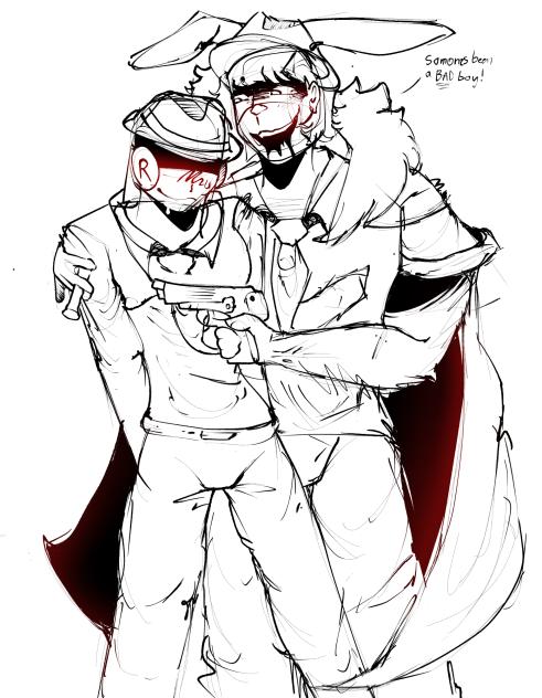 Screams In Double fedora - ibisPaint