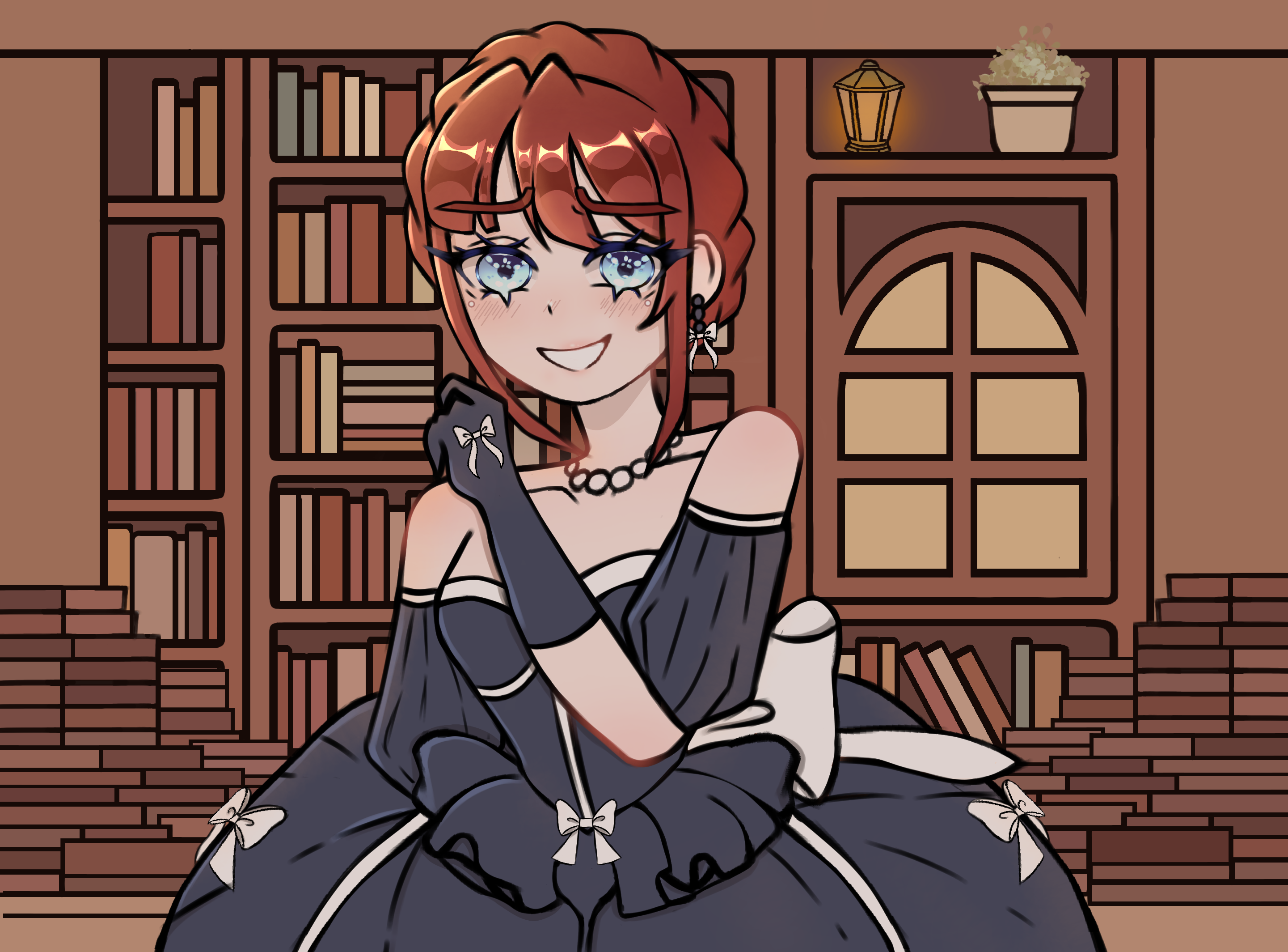 A subtle library moment - ibisPaint