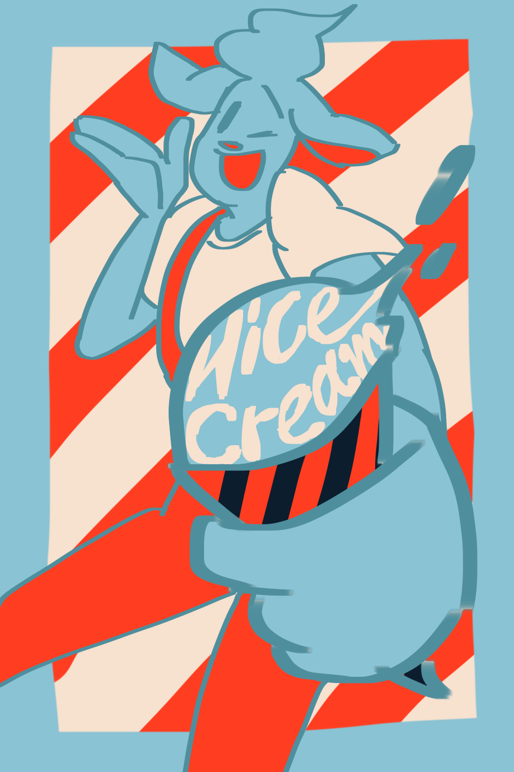 nice cream guy - ibisPaint