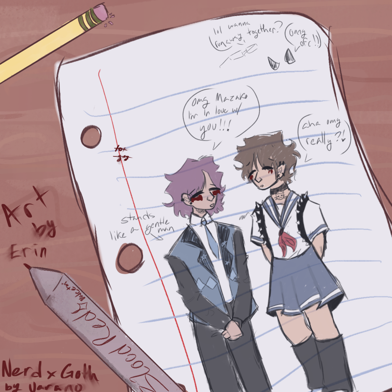 nerd x goth fanart - ibisPaint