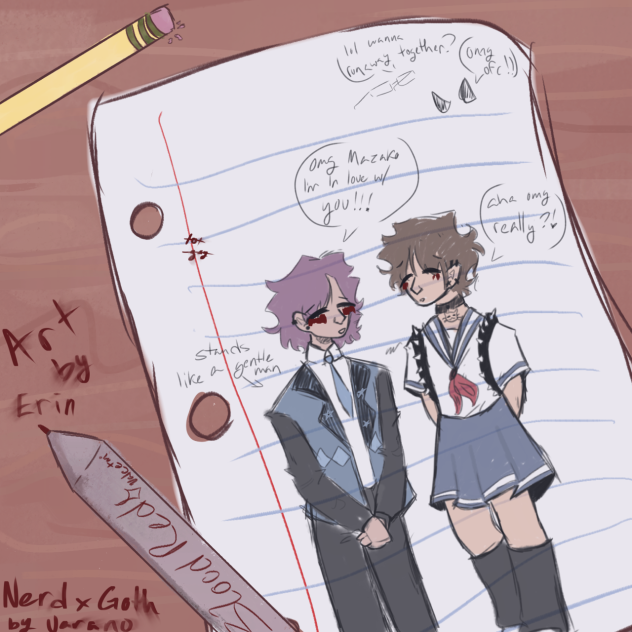 nerd x goth fanart - ibisPaint