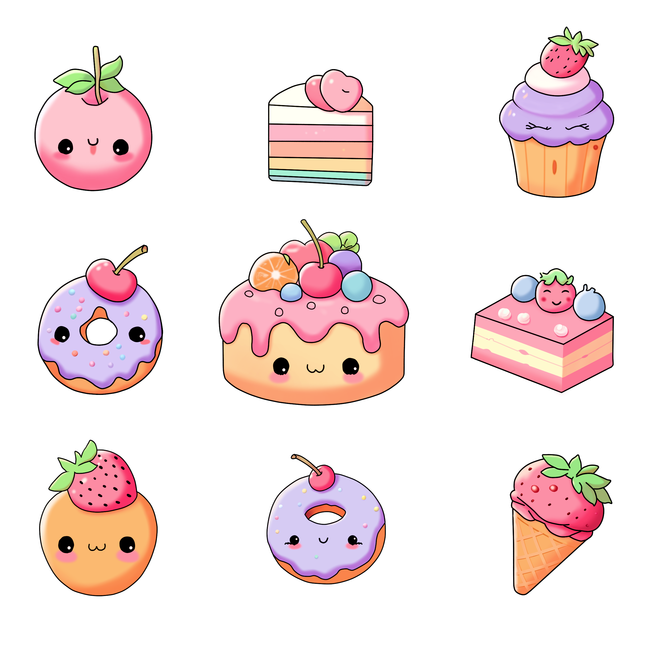 cute sweets - ibisPaint