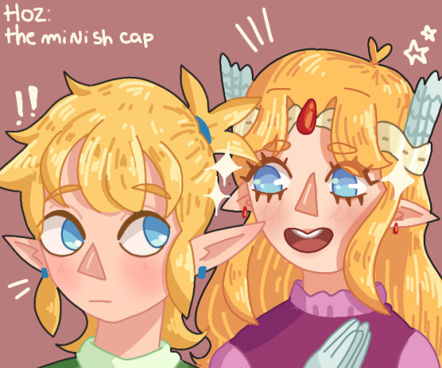Link & Zelda Minish cap! - ibisPaint