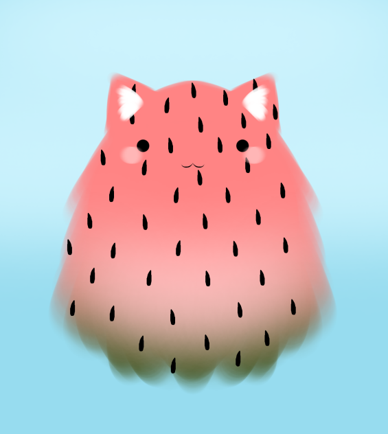 Watermelon Floofle - ibisPaint
