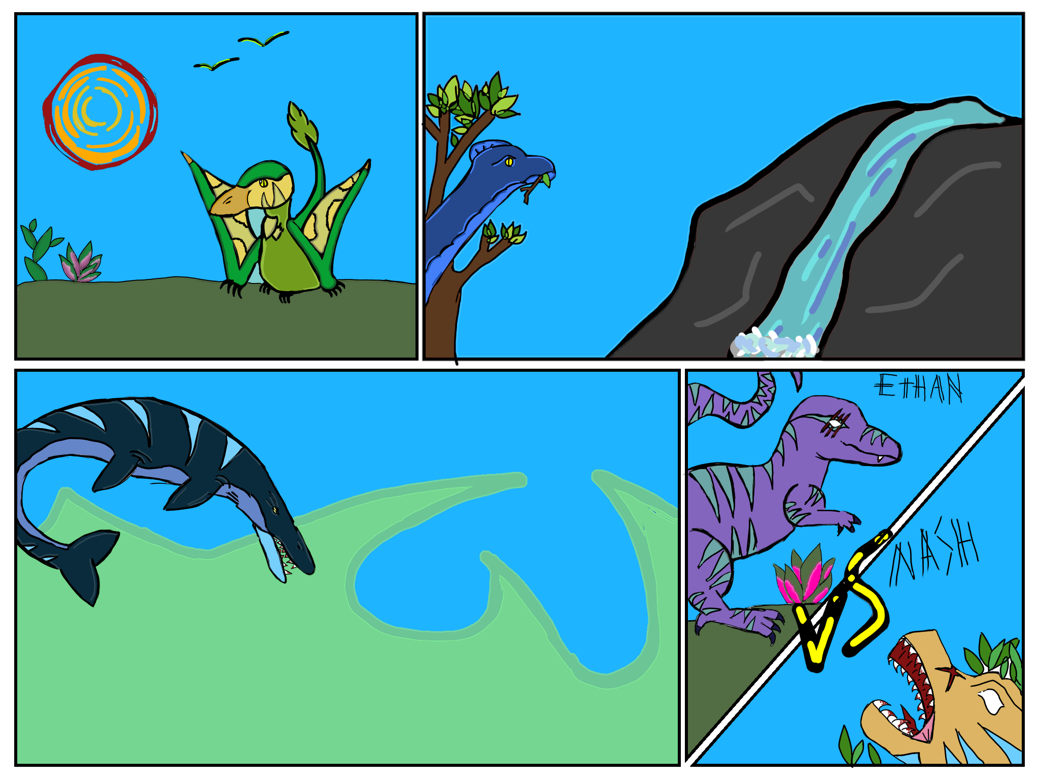 Dinosaurus Comic lol - ibisPaint