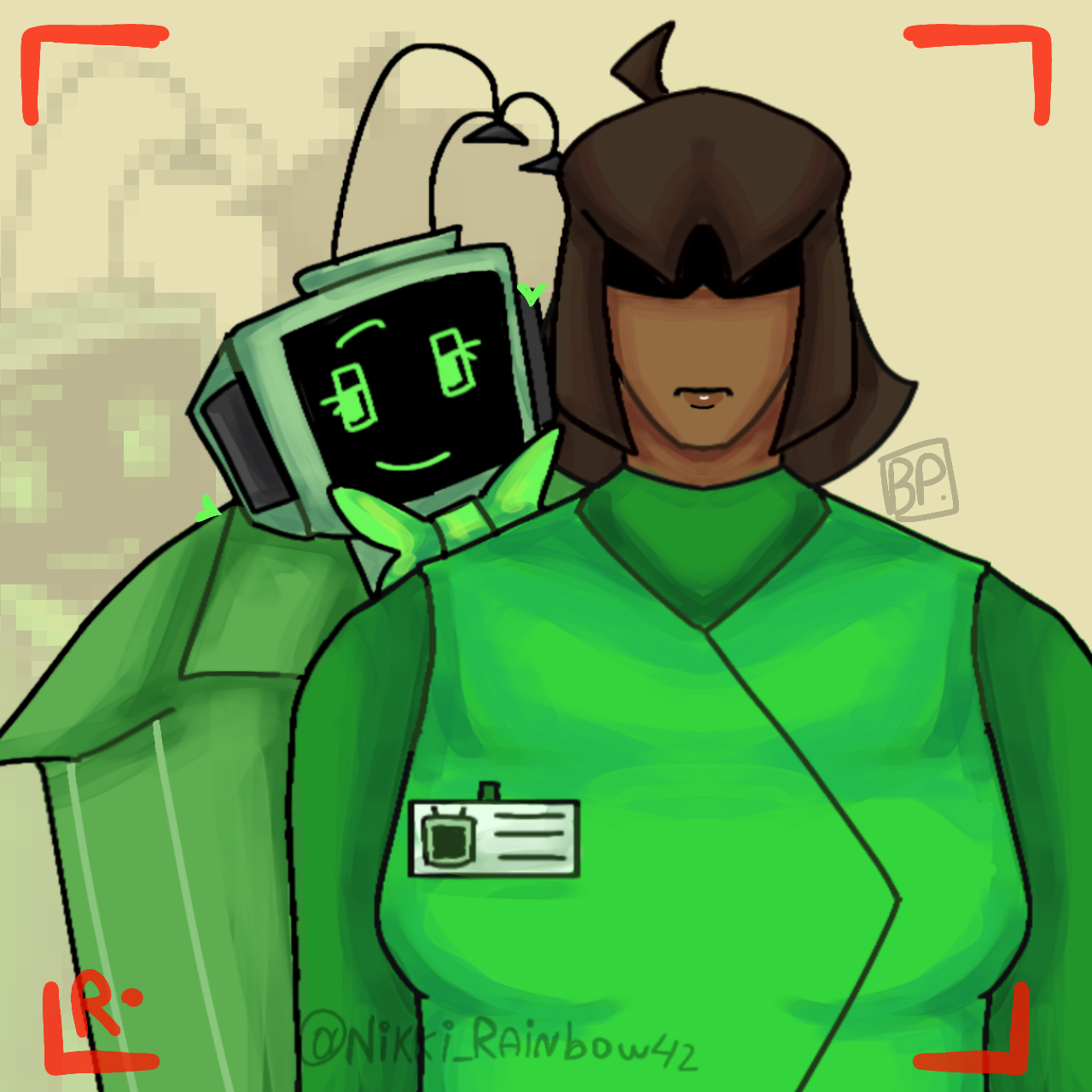 Vee and her Handler - ibisPaint