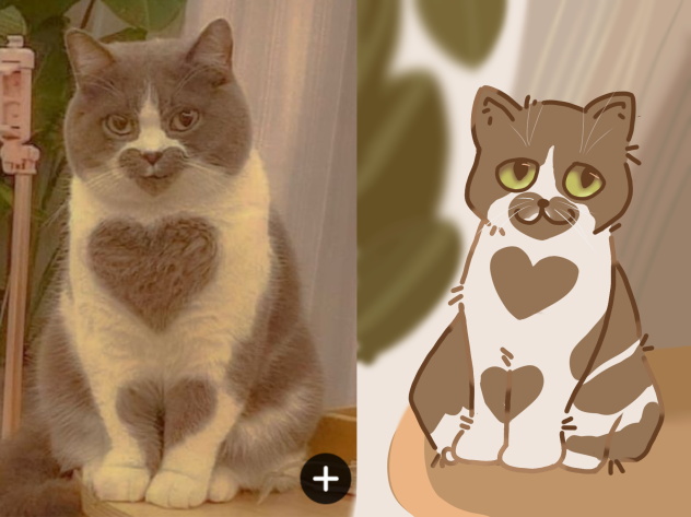 Really cute cat - ibisPaint