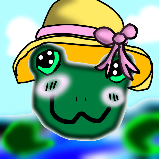 Girl Froggy in pond - ibisPaint
