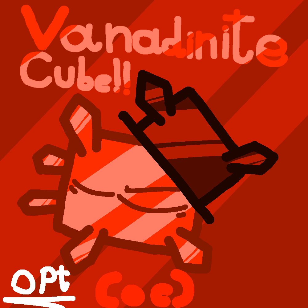 Vanadinite cube! (Oc) - ibisPaint