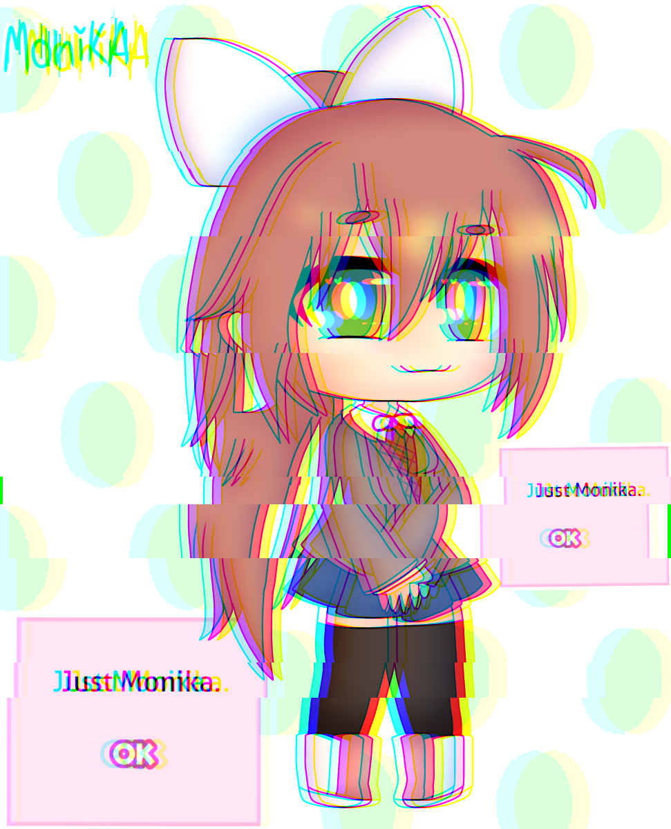 💚Monika DDLC {Gacha Club Edit}💚 - ibisPaint