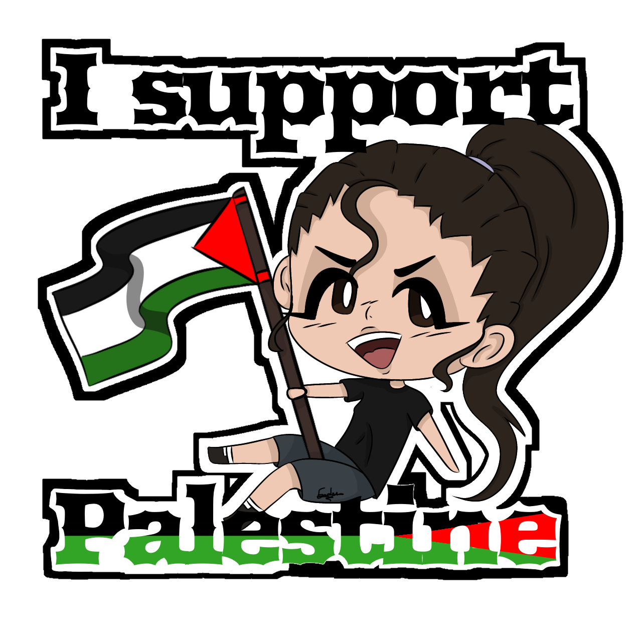 I support 🇵🇸! - ibisPaint