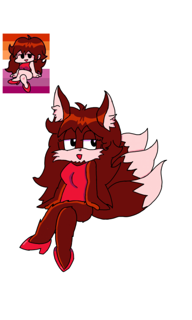 FNF-GirlFriend Furry (SonicStyle) - ibisPaint