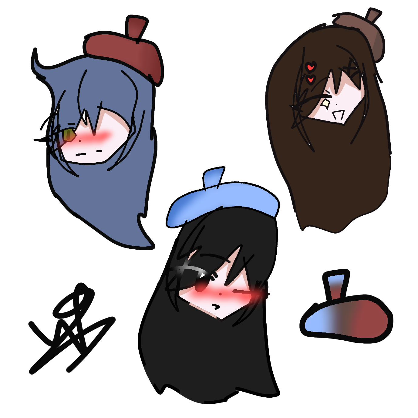 Vanesssaa, Kira and Ana - ibisPaint