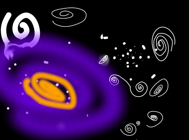 vía láctea - ibisPaint