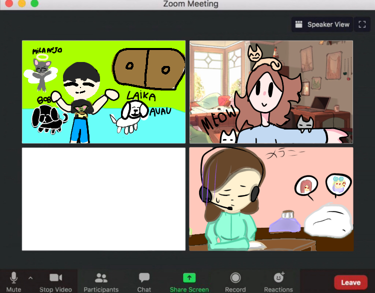 Zoom call collab - ibisPaint