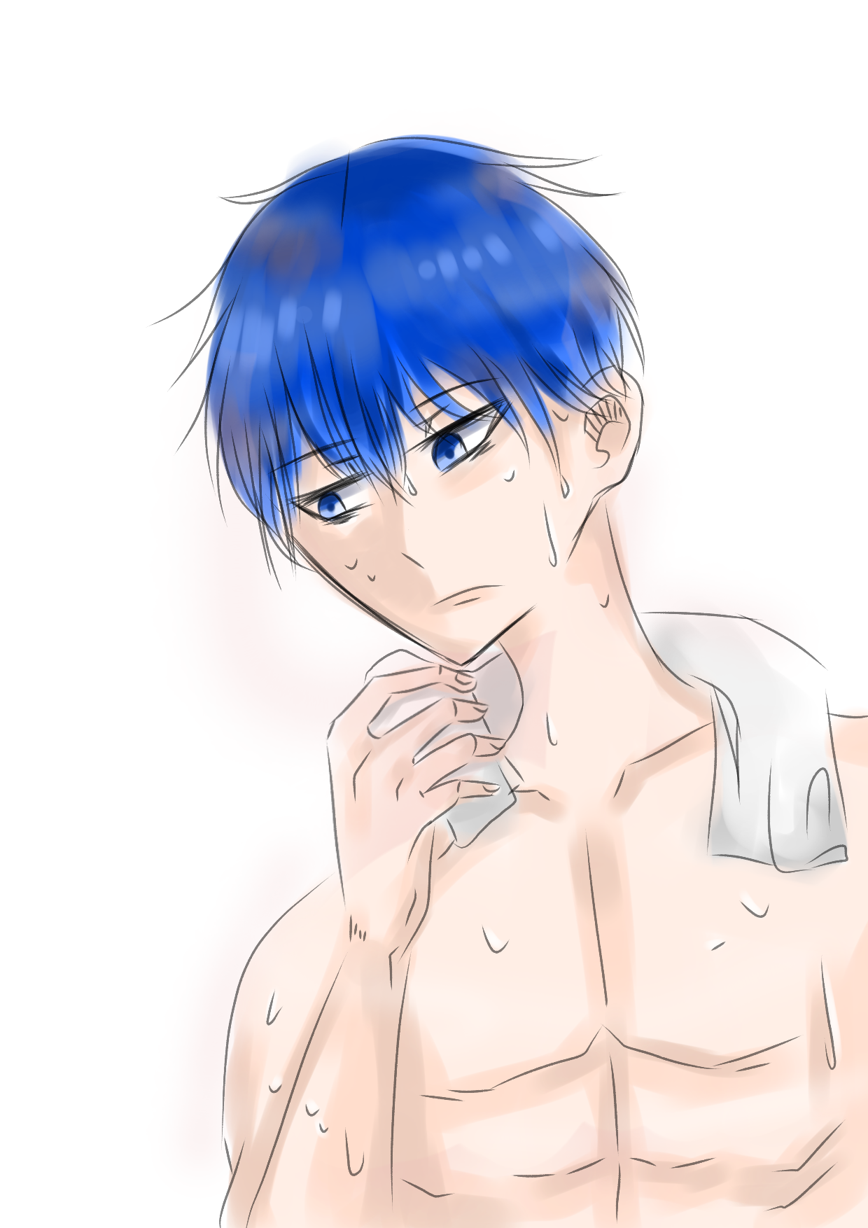 After take a shower.🚿🚿 - ibisPaint