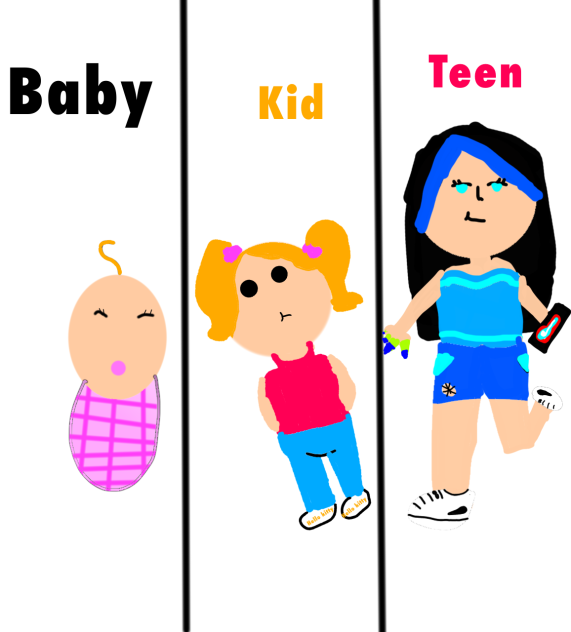 Baby to kid to teen - ibisPaint