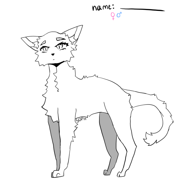 Blank cat base - ibisPaint