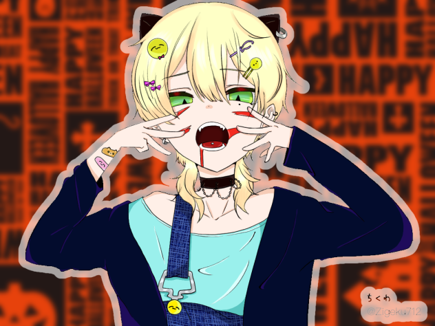 coloring a boy cat - ibisPaint