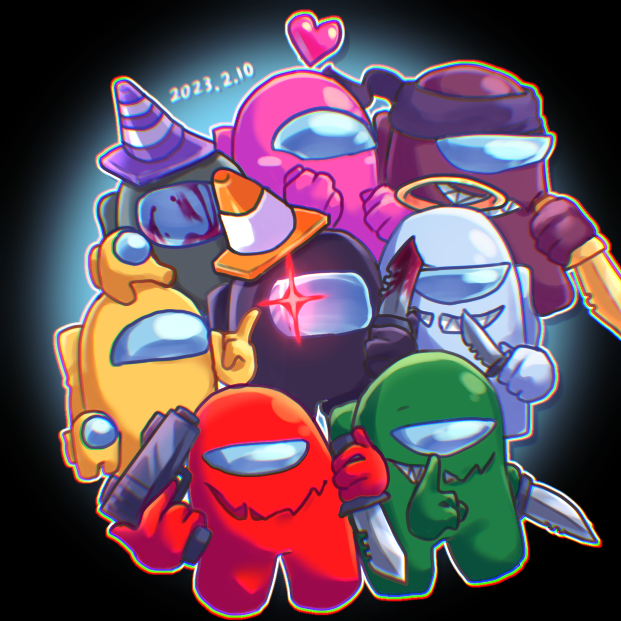 AmongUS FNF V4 - ibisPaint