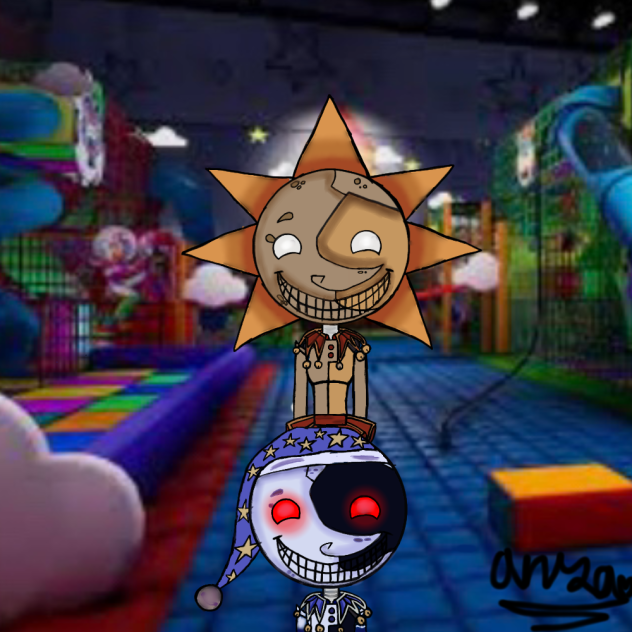 Sun & Moon from Fnaf - ibisPaint